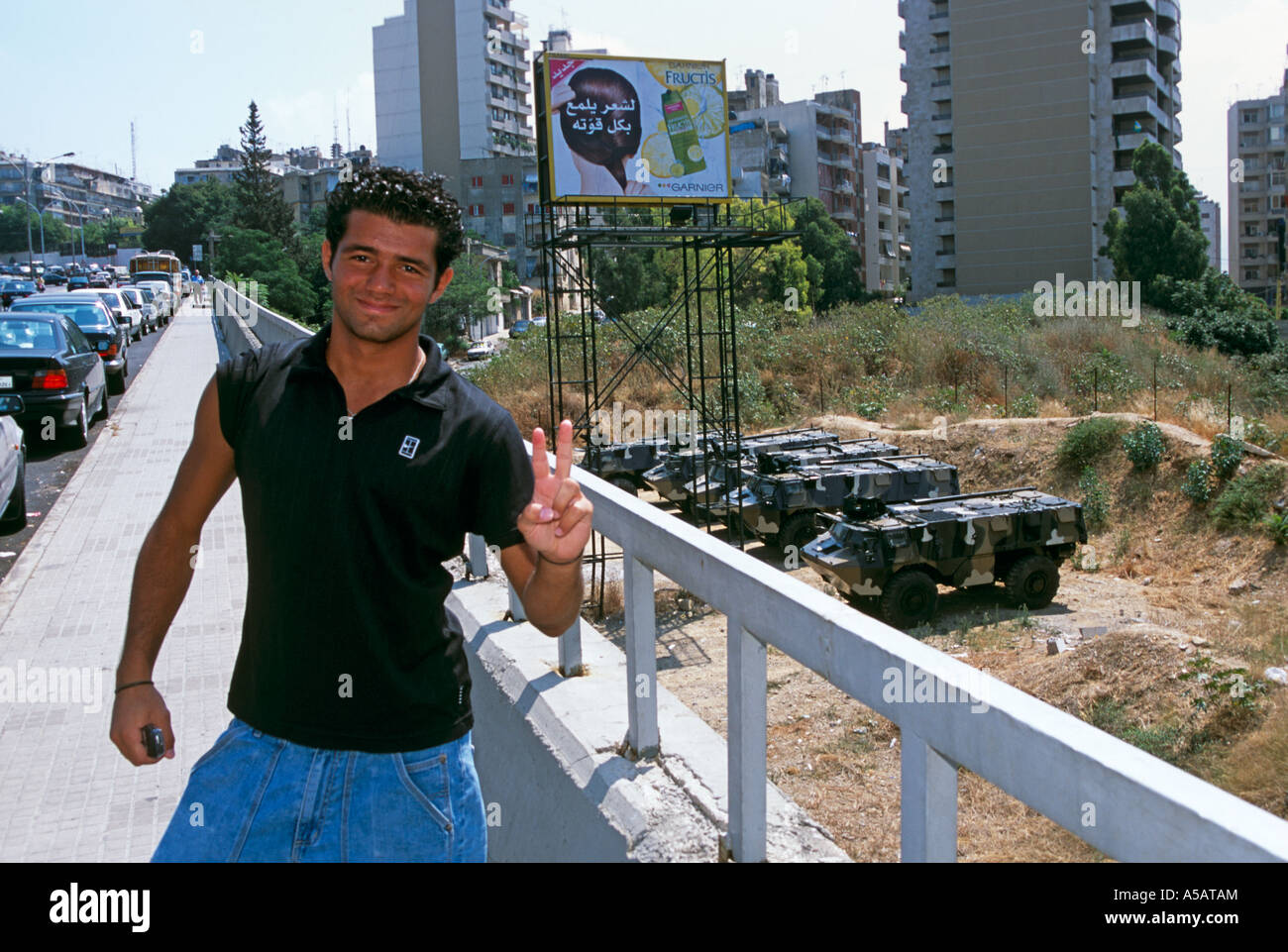 A man posing on a pavement Beirut Stock Photo - Alamy