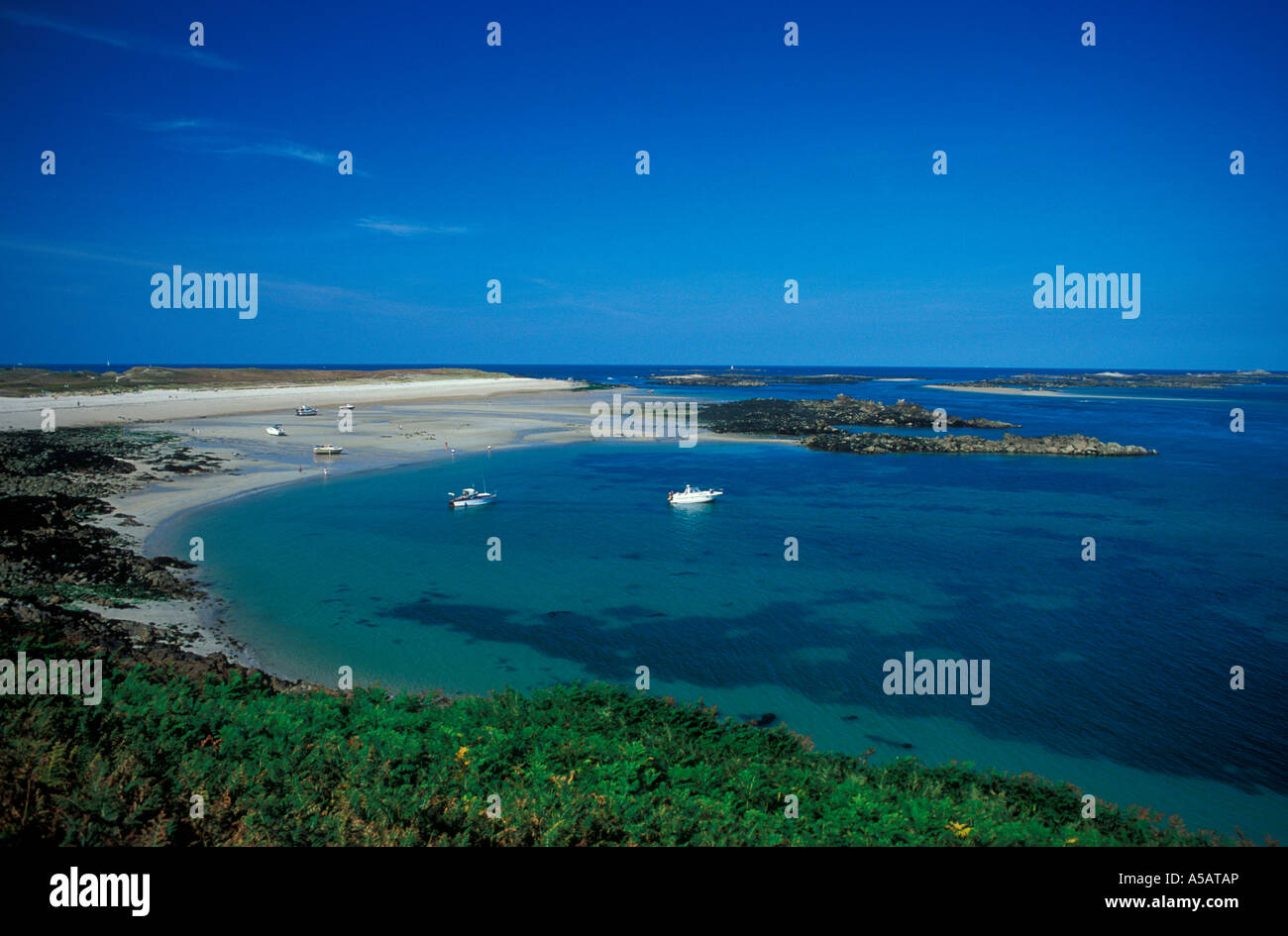 Shell beach Herm Island Channel Islands British Isles Stock Photo - Alamy