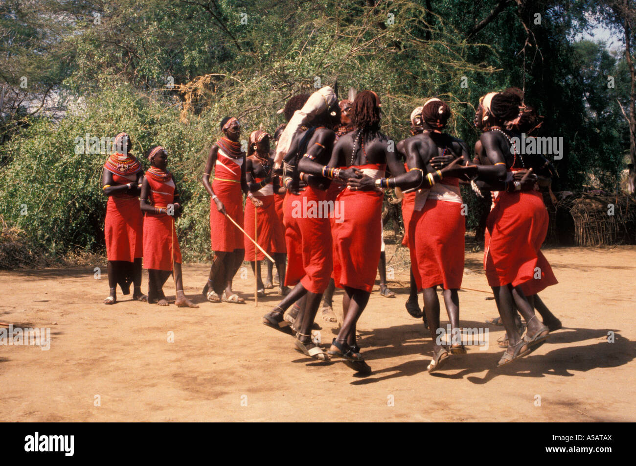 Masai warriors perform Tribal Dance Kenya Africa Stock Photo - Alamy