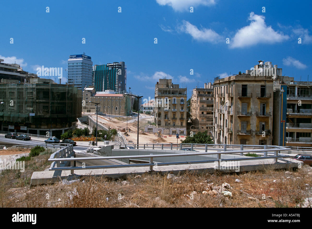 A view of buildings and road network in Beirut Stock Photo - Alamy