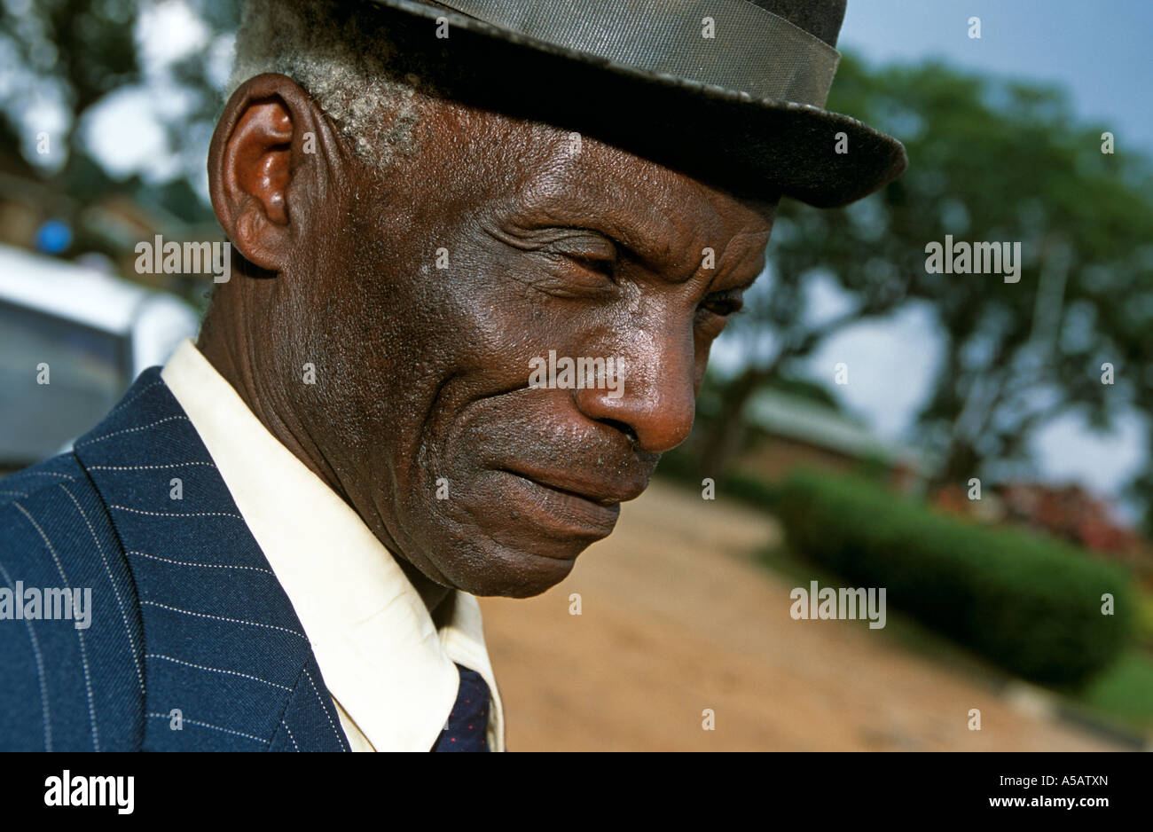 Portrait of senior man in formal attire, Malawi, Africa Stock Photo - Alamy