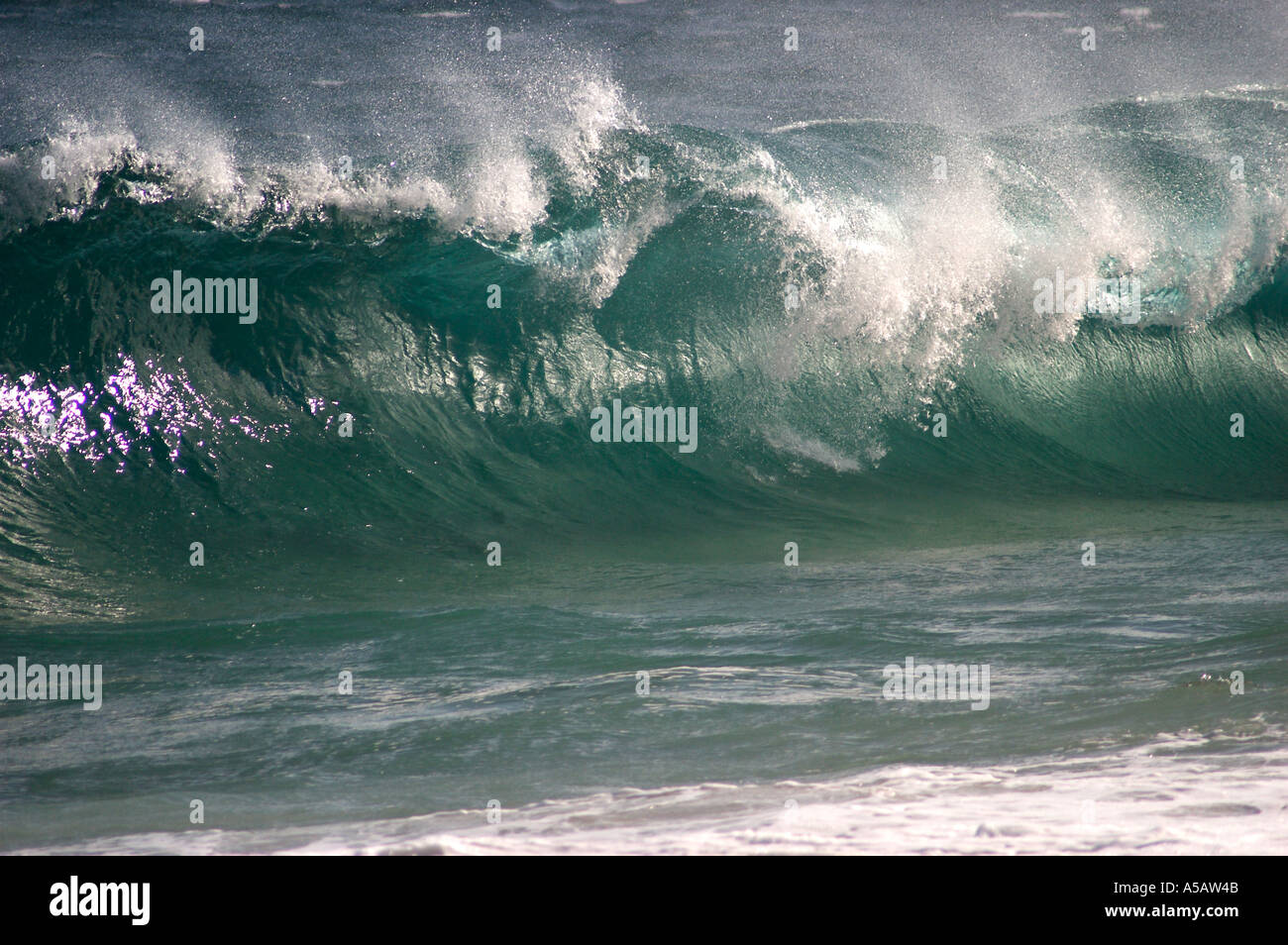breaking ocean wave Stock Photo - Alamy