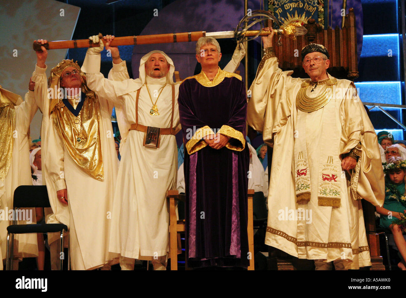 Archdruid Selwyn Iolen Crowned Bard Christine James and Sword Bearer ...