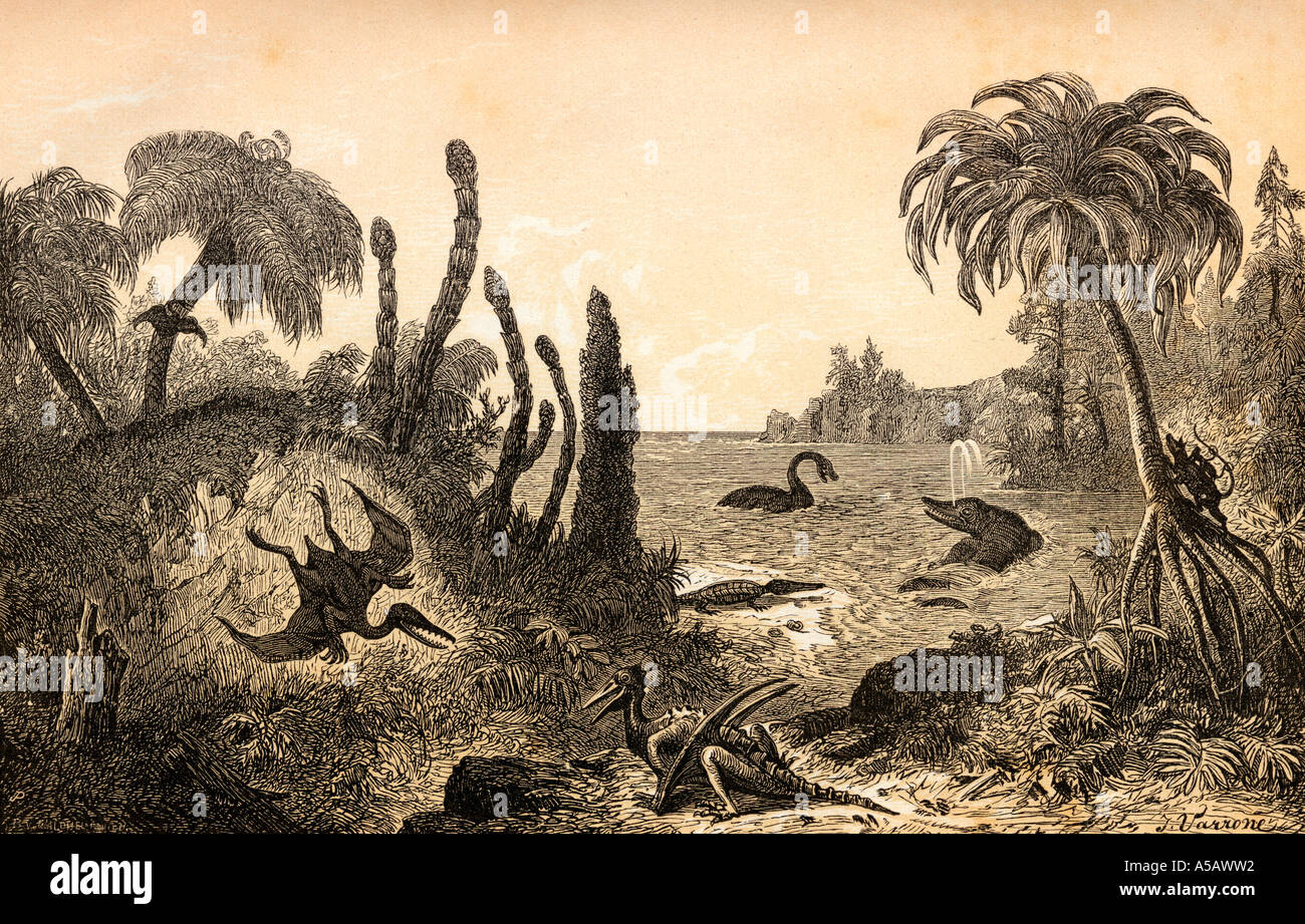 Mesozoic Era Landscape