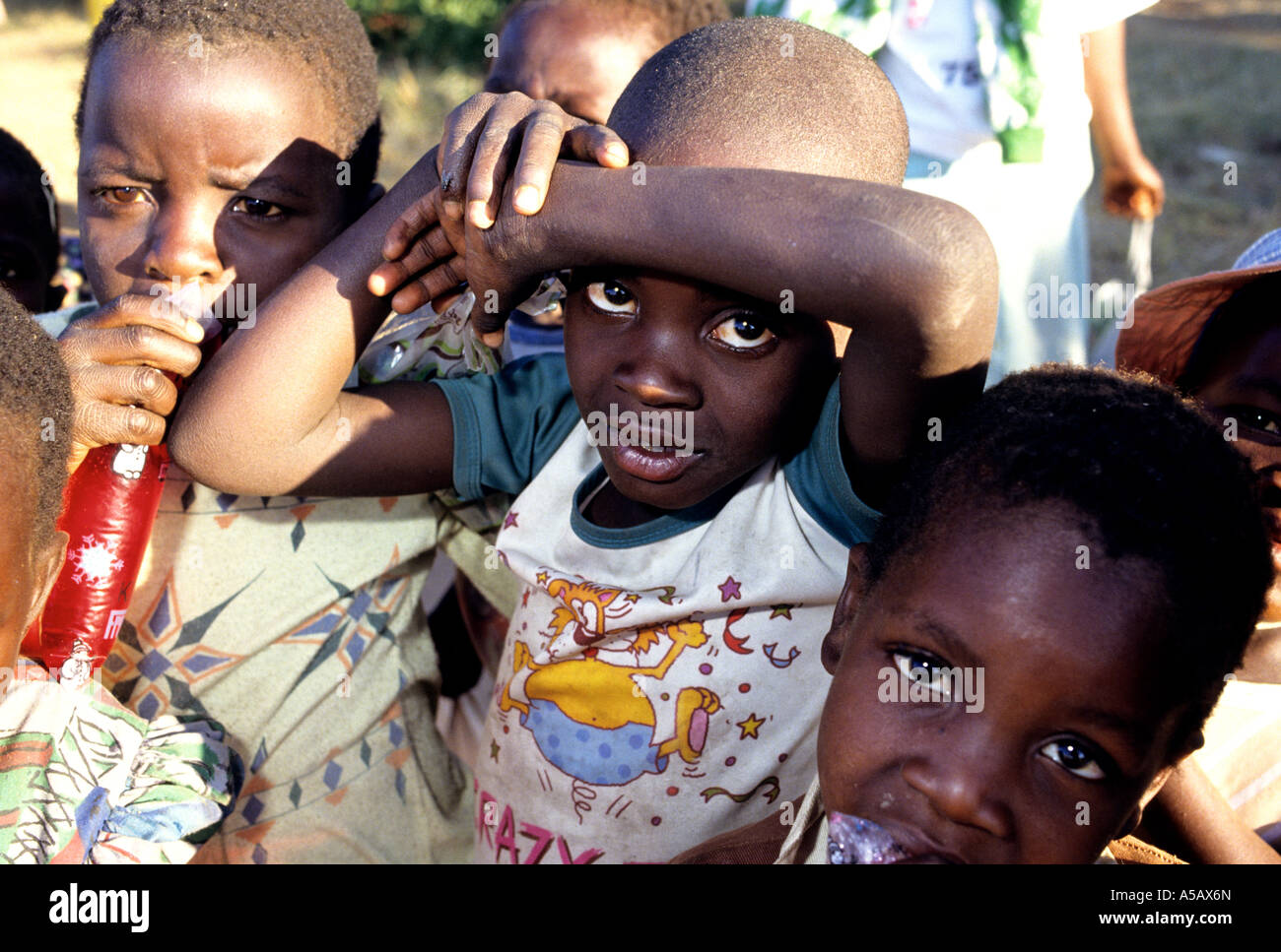 group of young children, Zimbabwe, Africa Stock Photo - Alamy