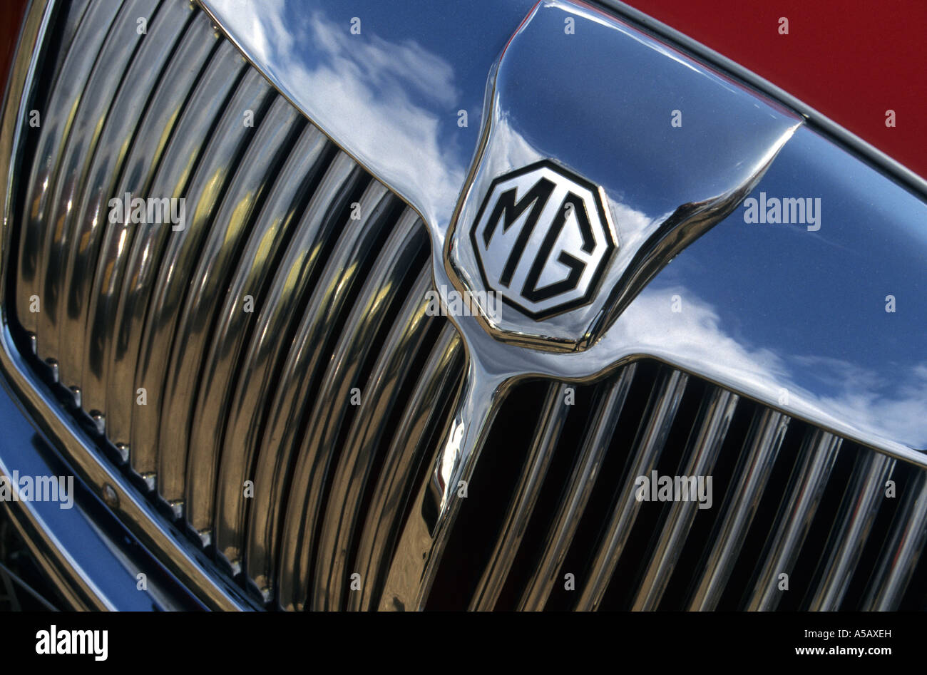 MG A. English car manufacturer Stock Photo - Alamy