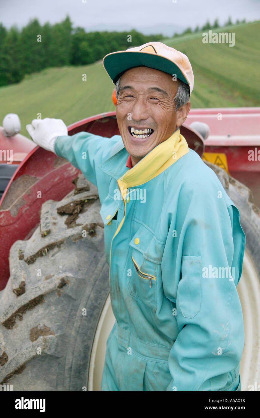 A farmer smiling Stock Photo - Alamy