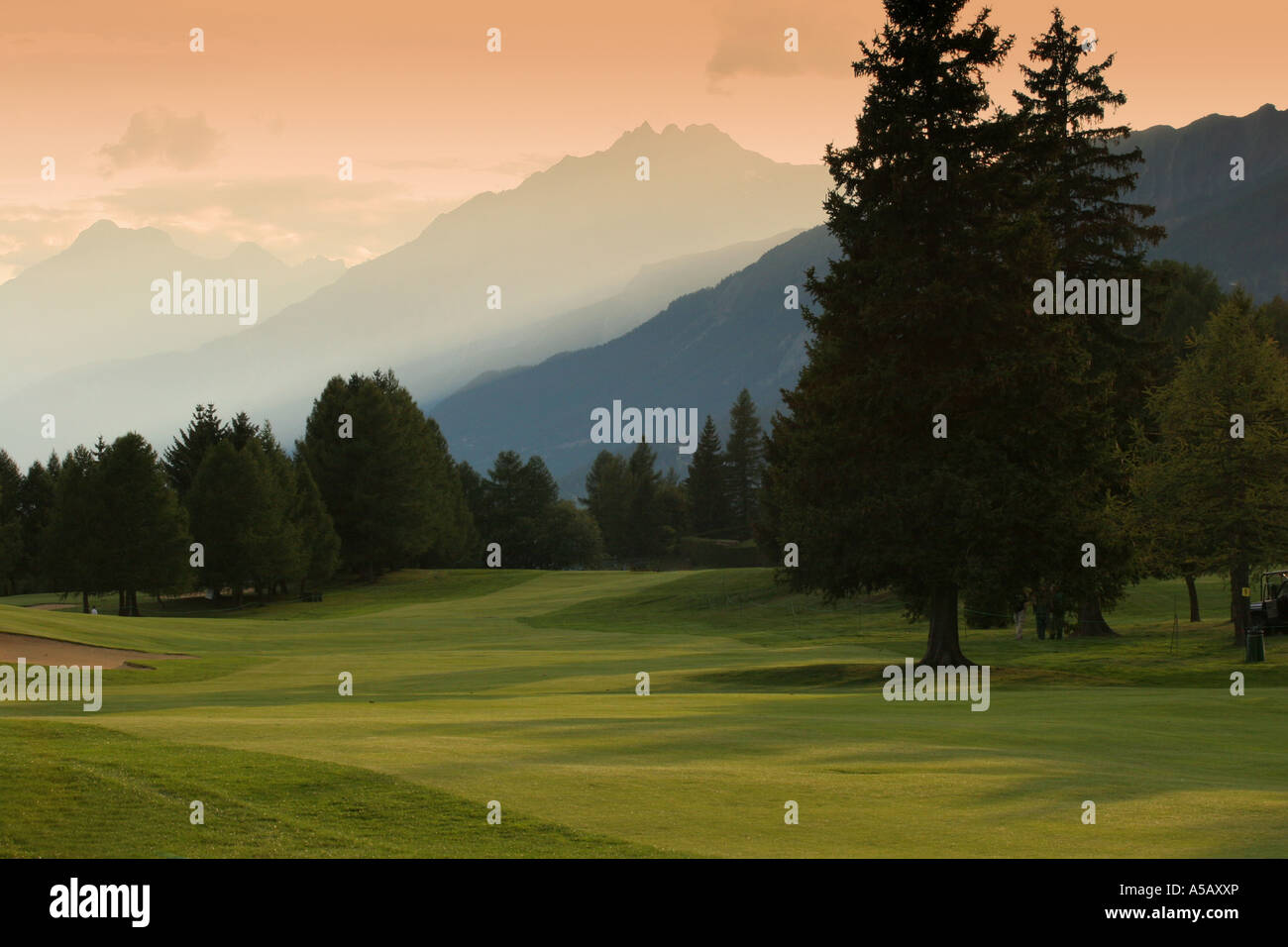 Crans montana golf course hi-res stock photography and images - Alamy