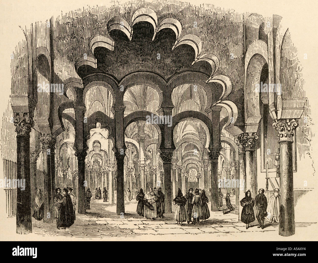 The Great Mosque, Cordoba, Spain. From the book Spanish Pictures by the ...