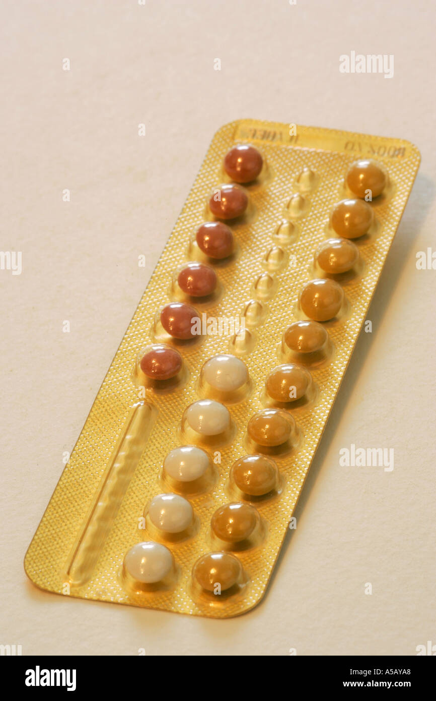 Popular birth control method the pill in a golden packet one 1 months ...
