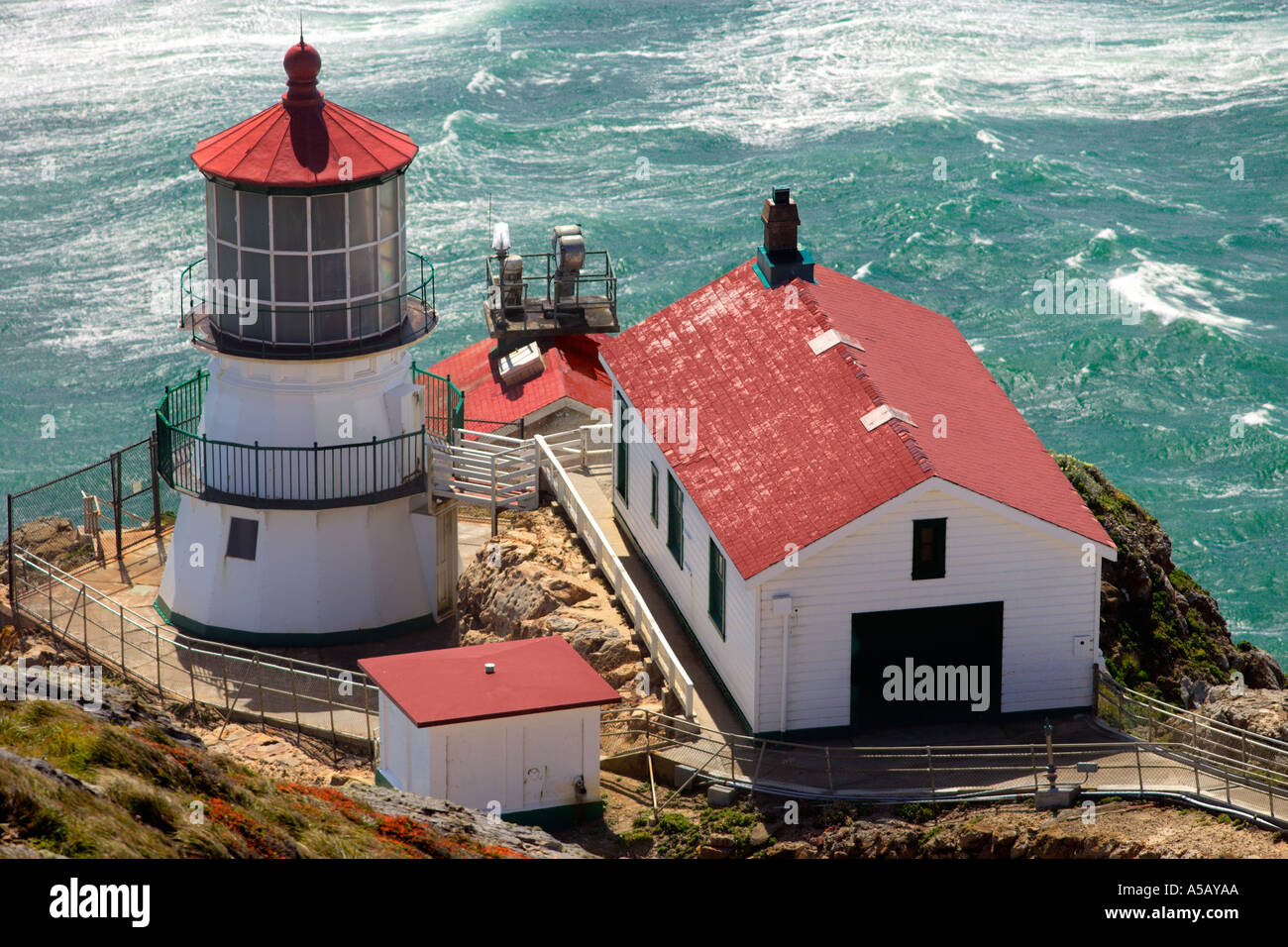 lighthouse at Point Reyes National Seashore Northern California Stock ...