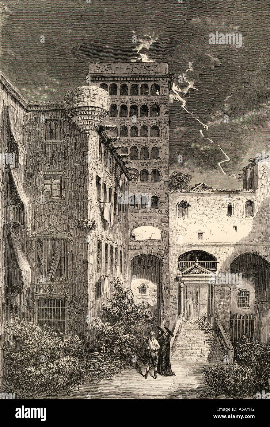 Prison of the Inquisition, Barcelona, Spain. From the book Spanish ...