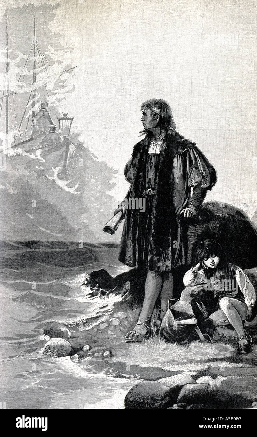 Christopher Columbus' dream Stock Photo - Alamy