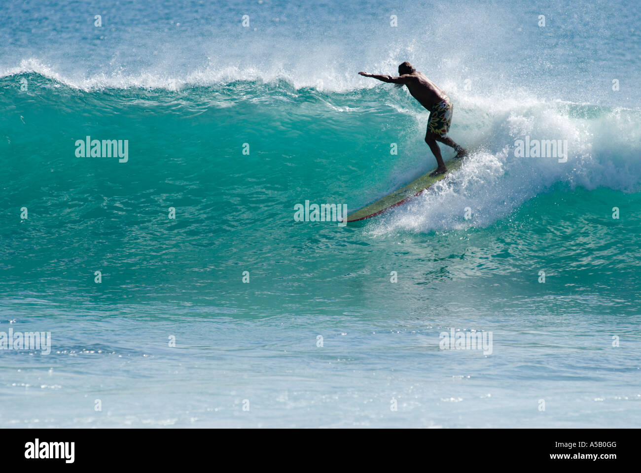Mike Doyle surfing in Baja California Sur, Mexico Stock Photo - Alamy