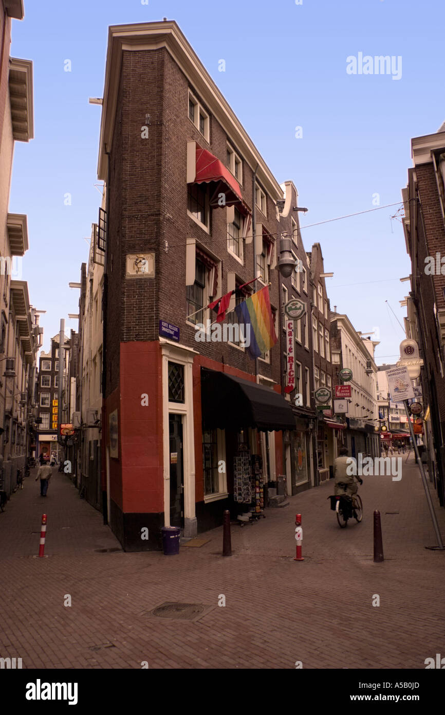 Narrow buildings and streets,Amsterdam, Holland, Netherlands Stock ...