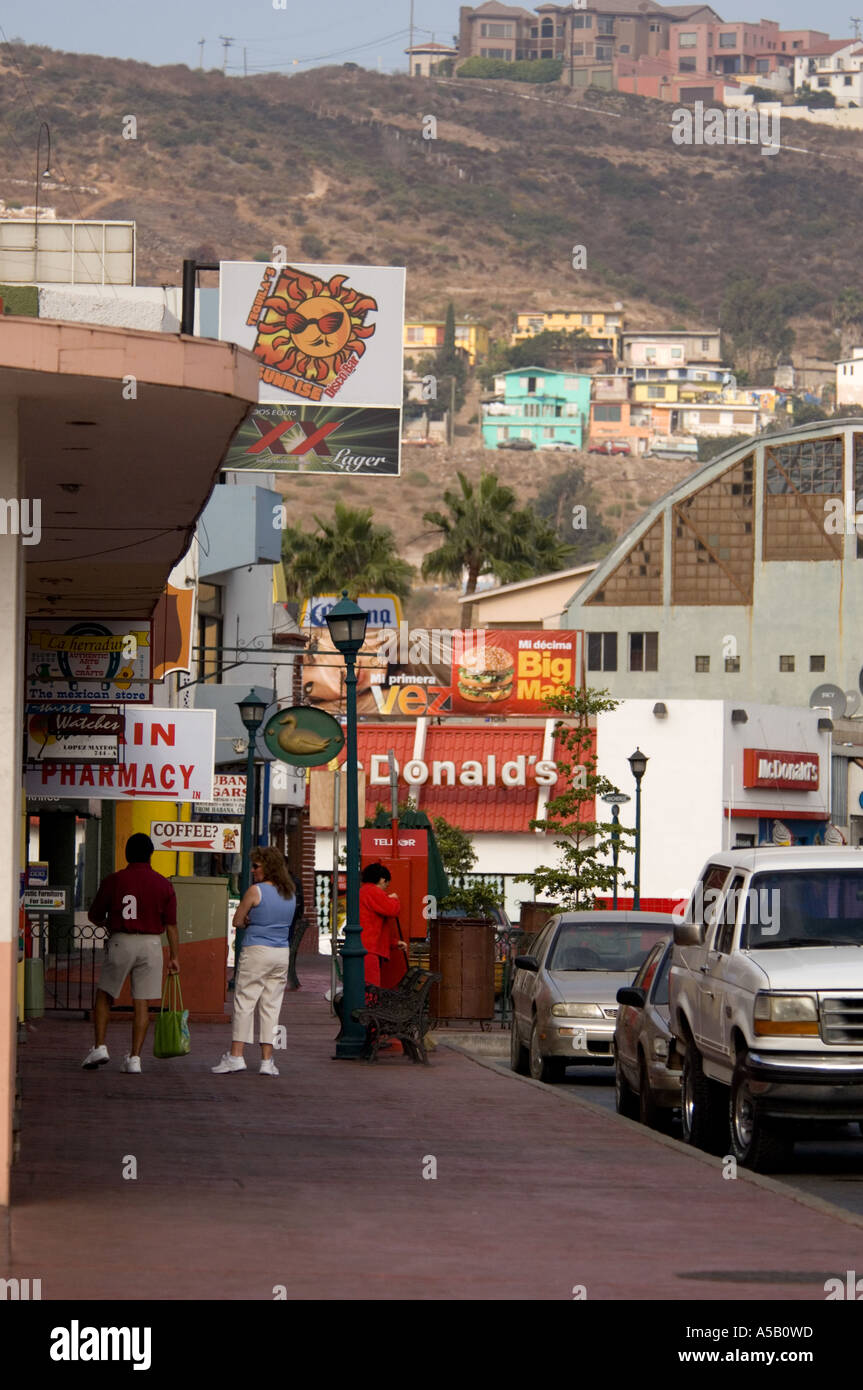 Streets of Ensenada Stock Photo - Alamy