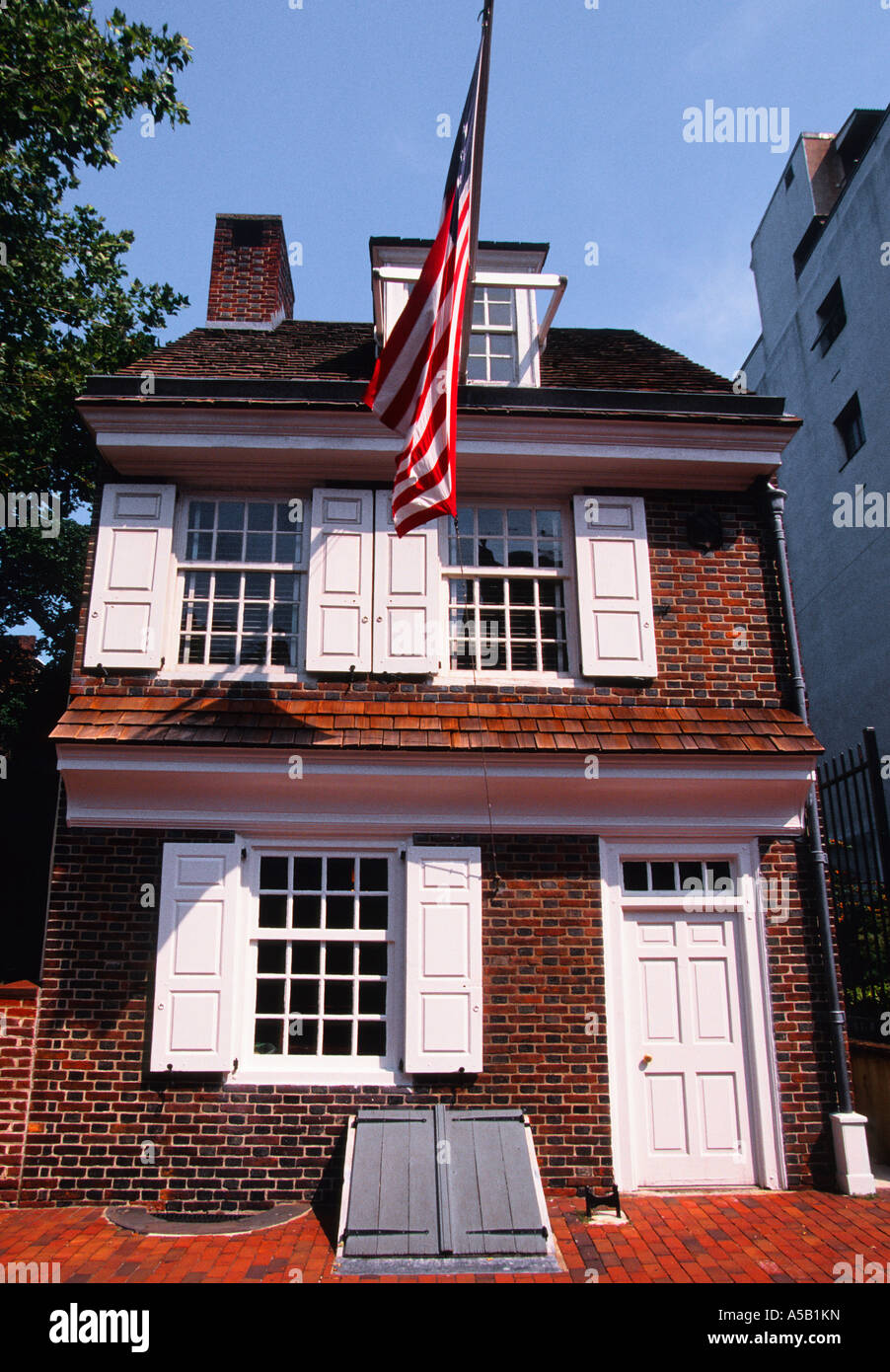 Philadelphia Pennsylvania Betsy Ross House 18th Century Colonial Style ...