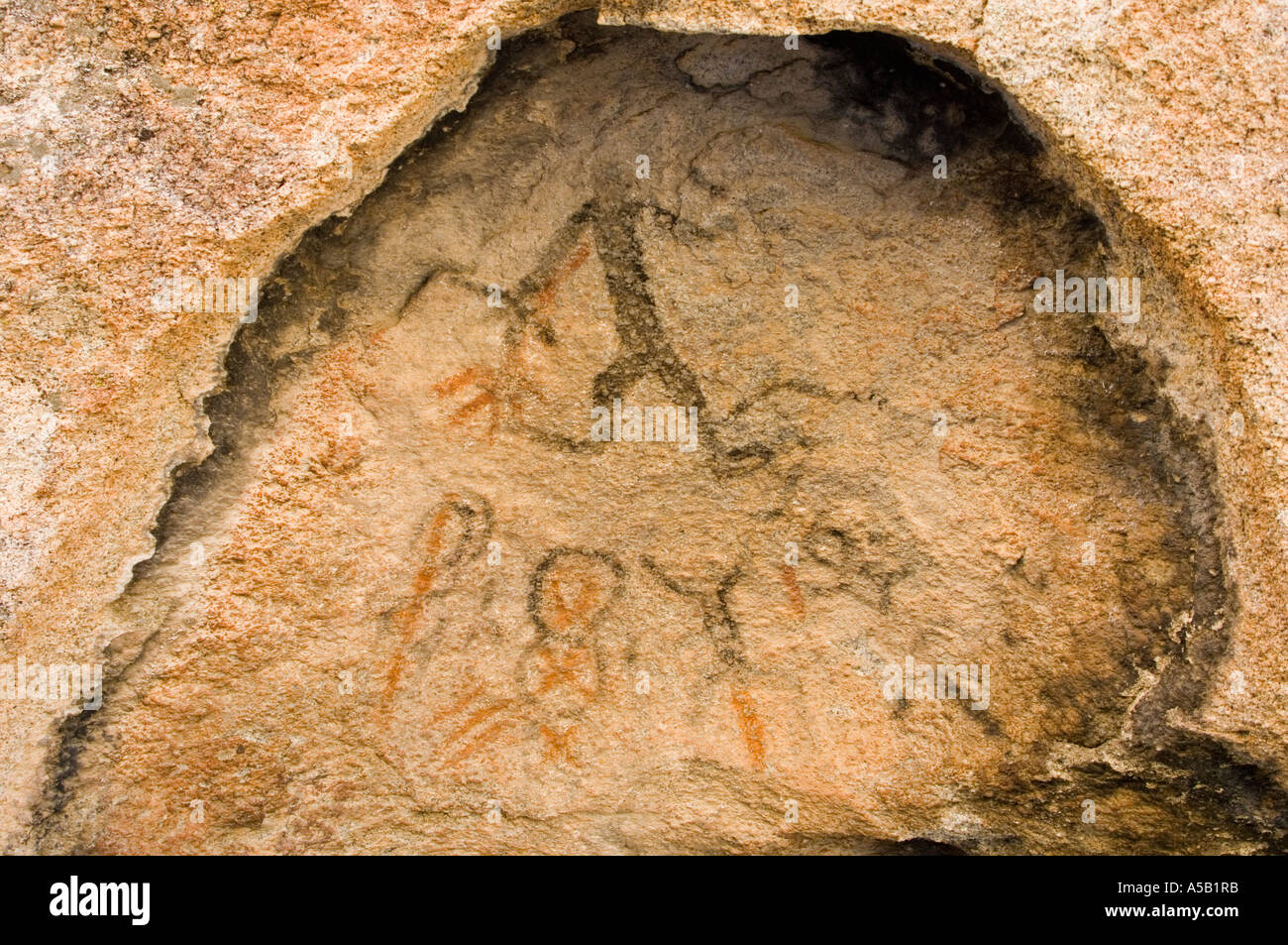 Pictograph in the Anza Borrego State Park Stock Photo - Alamy
