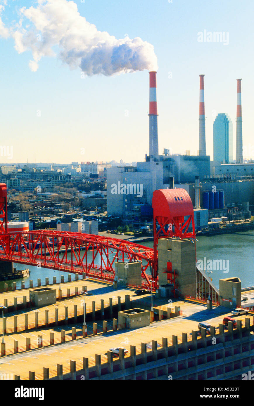 The Third Avenue Bridge Spanning the East River Con Edison Electricity ...