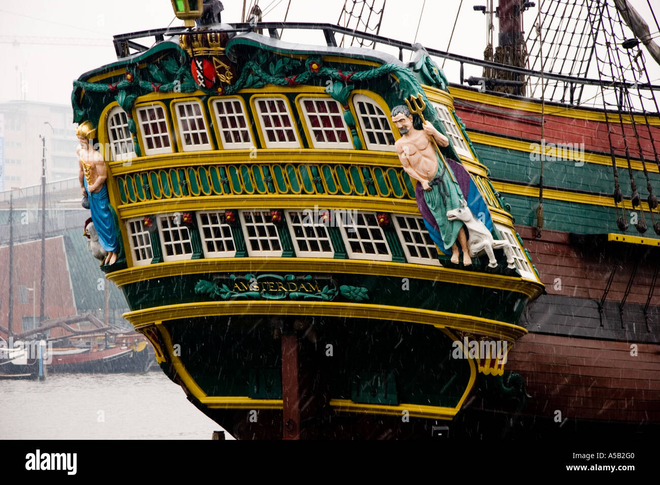 Dutch East Indiaman Amsterdam Stock Photo - Alamy