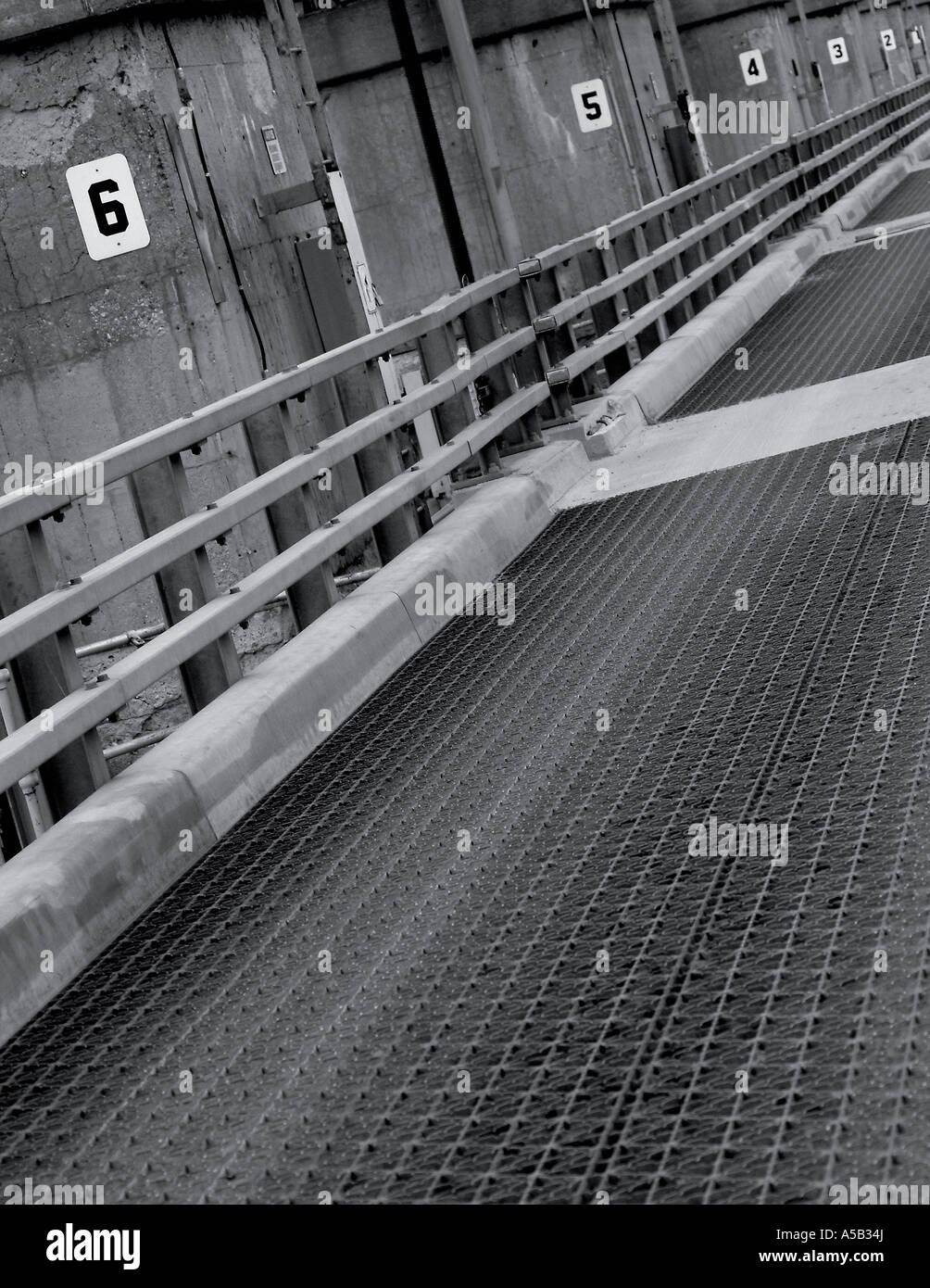 Industrial bridge crossing Stock Photo - Alamy