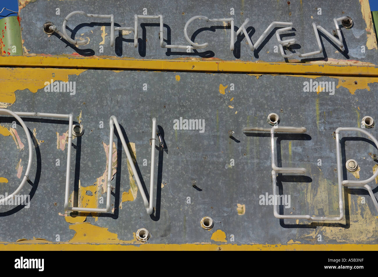 Old Neon Sign Stock Photo - Alamy