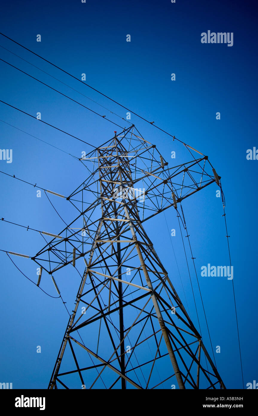 Hydro electric transmission tower Stock Photo - Alamy