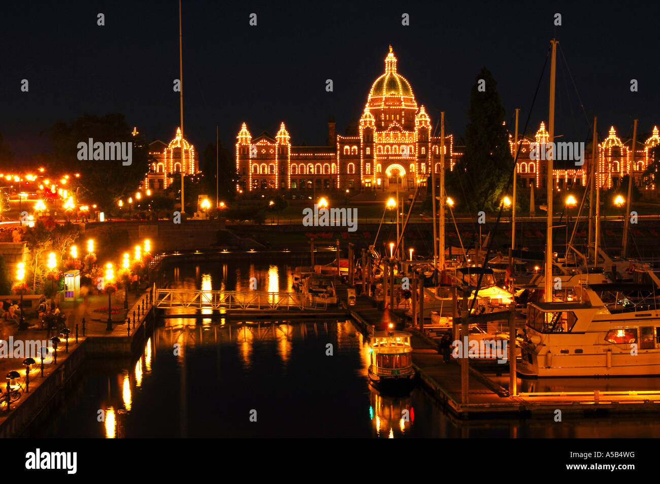 Canadian landmark, BC legislative buildings, Victoria Canada Stock ...