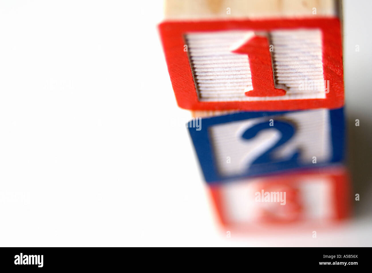 Child counting blocks hi-res stock photography and images - Alamy