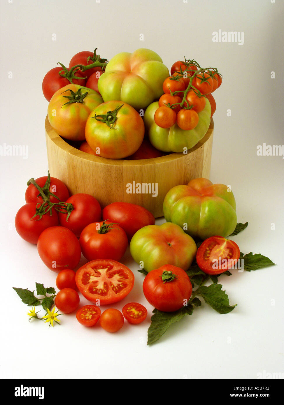 Food ingredients vegetables tomatoes Cut Out Stock Images & Pictures ...