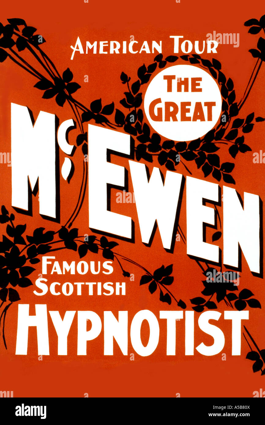 The Great McEwen, famous Scottish hypnotist Stock Photo - Alamy