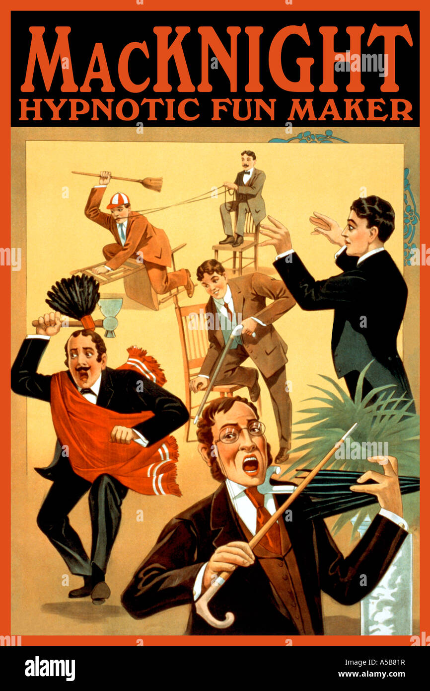 MacKnight, hypnotic fun maker Stock Photo - Alamy