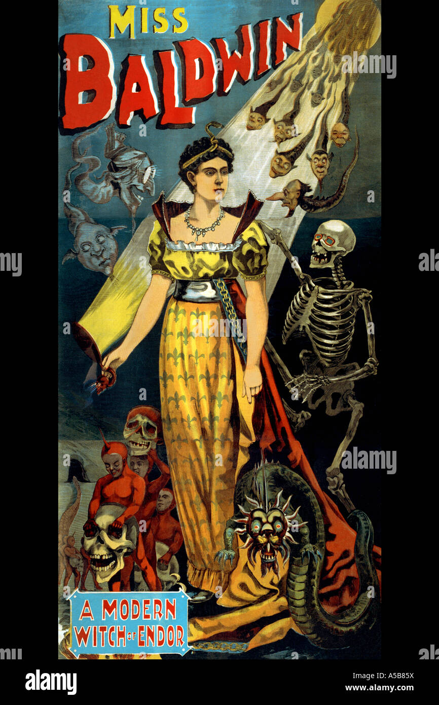 Miss Baldwin, a modern witch of Endor Stock Photo - Alamy