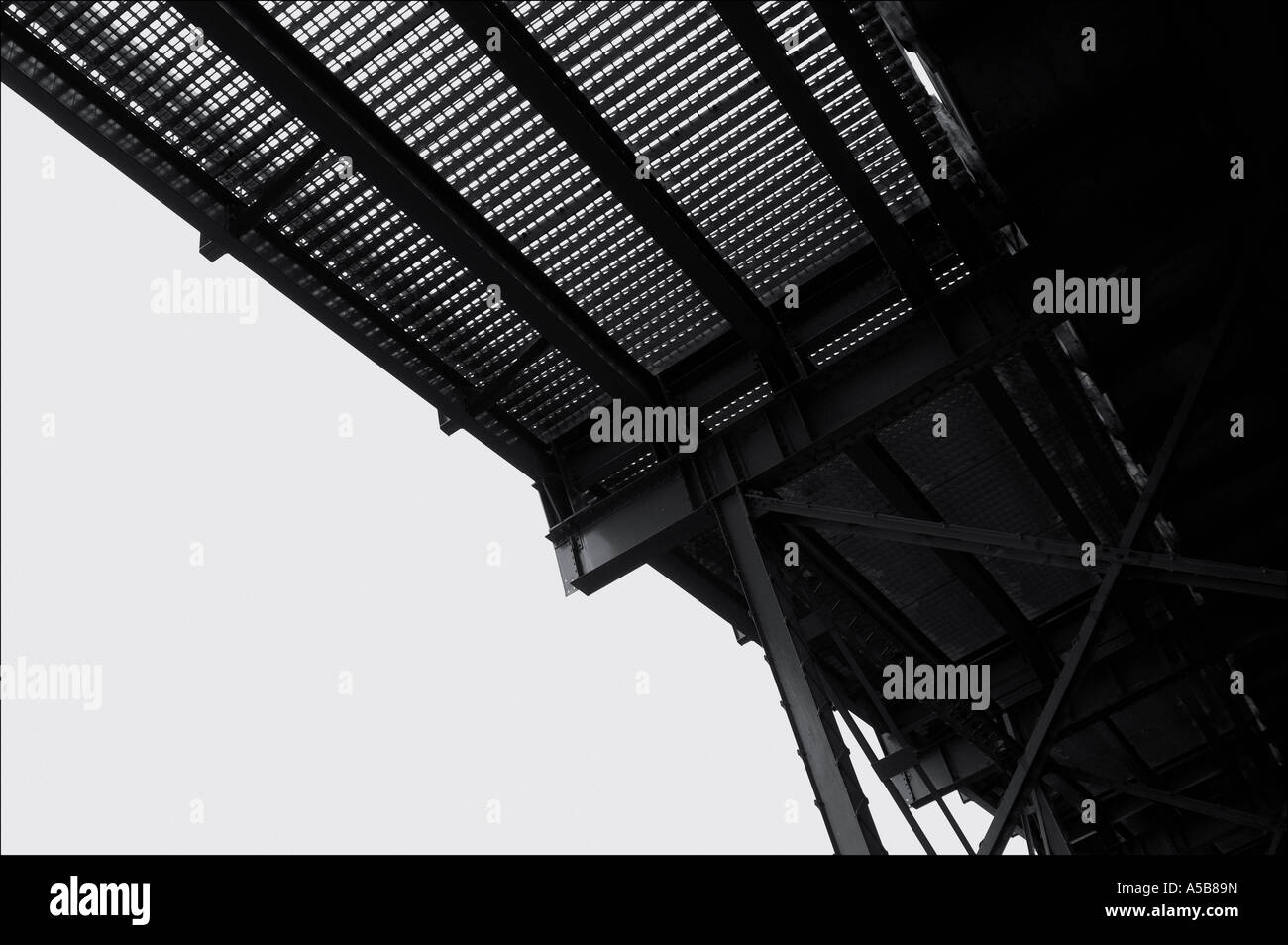 Girder and framing structure on underside of bridge Stock Photo - Alamy