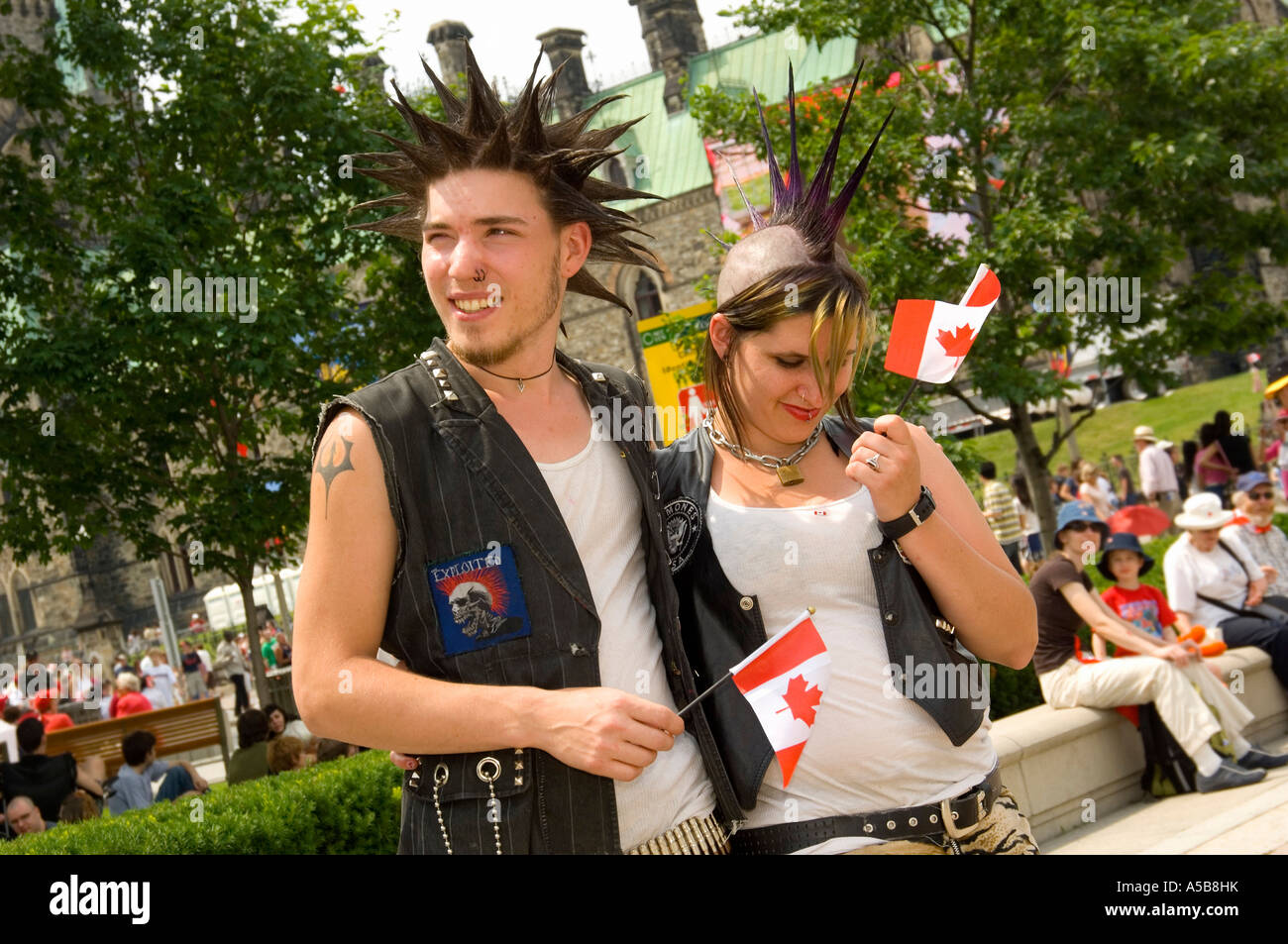 Canadians celebrating hi-res stock photography and images - Alamy