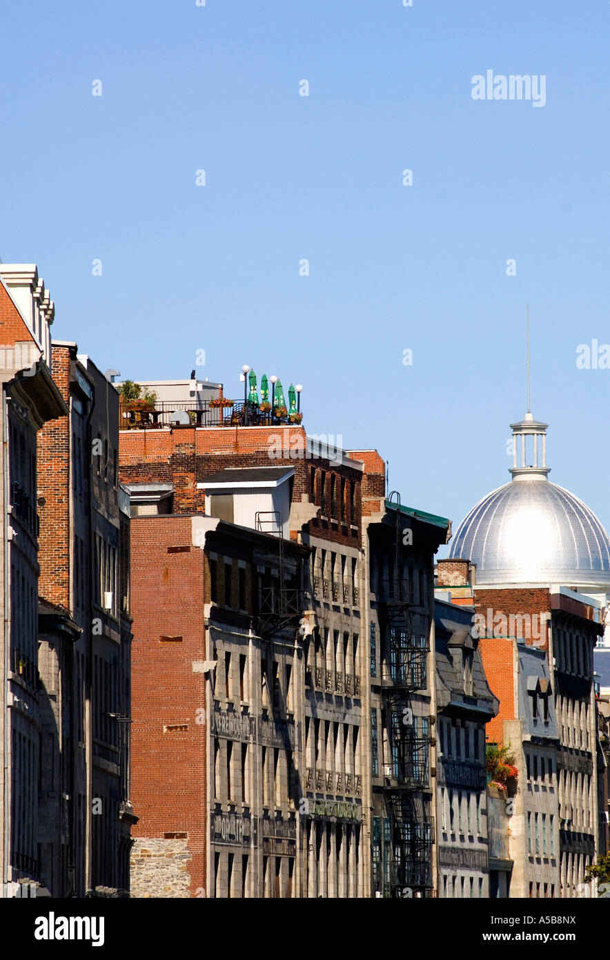 Layered buildings of Old Montreal, Canada Stock Photo - Alamy