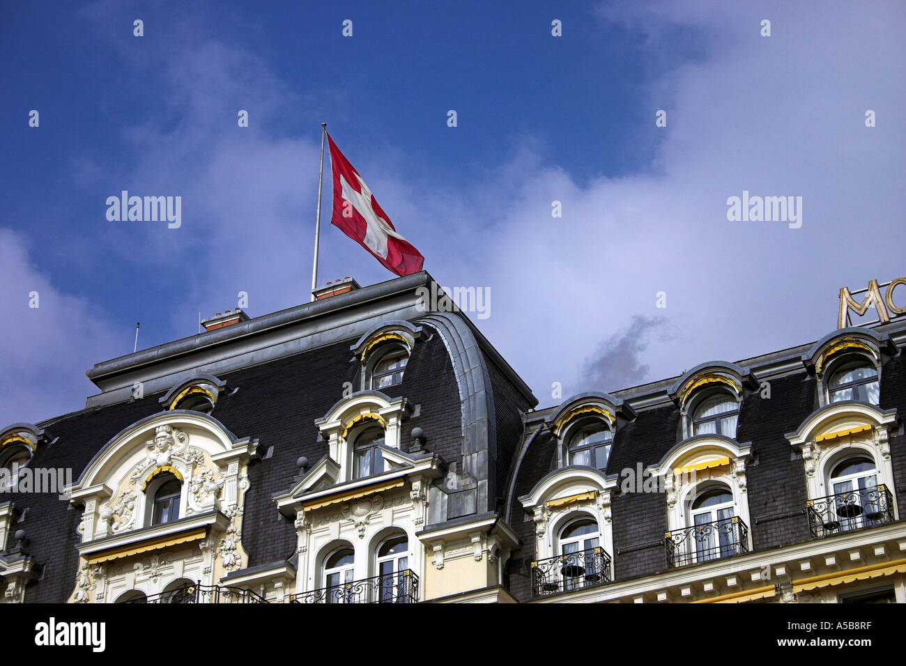 Montreux Palace Hotel, Montreux, Switzerland Stock Photo - Alamy