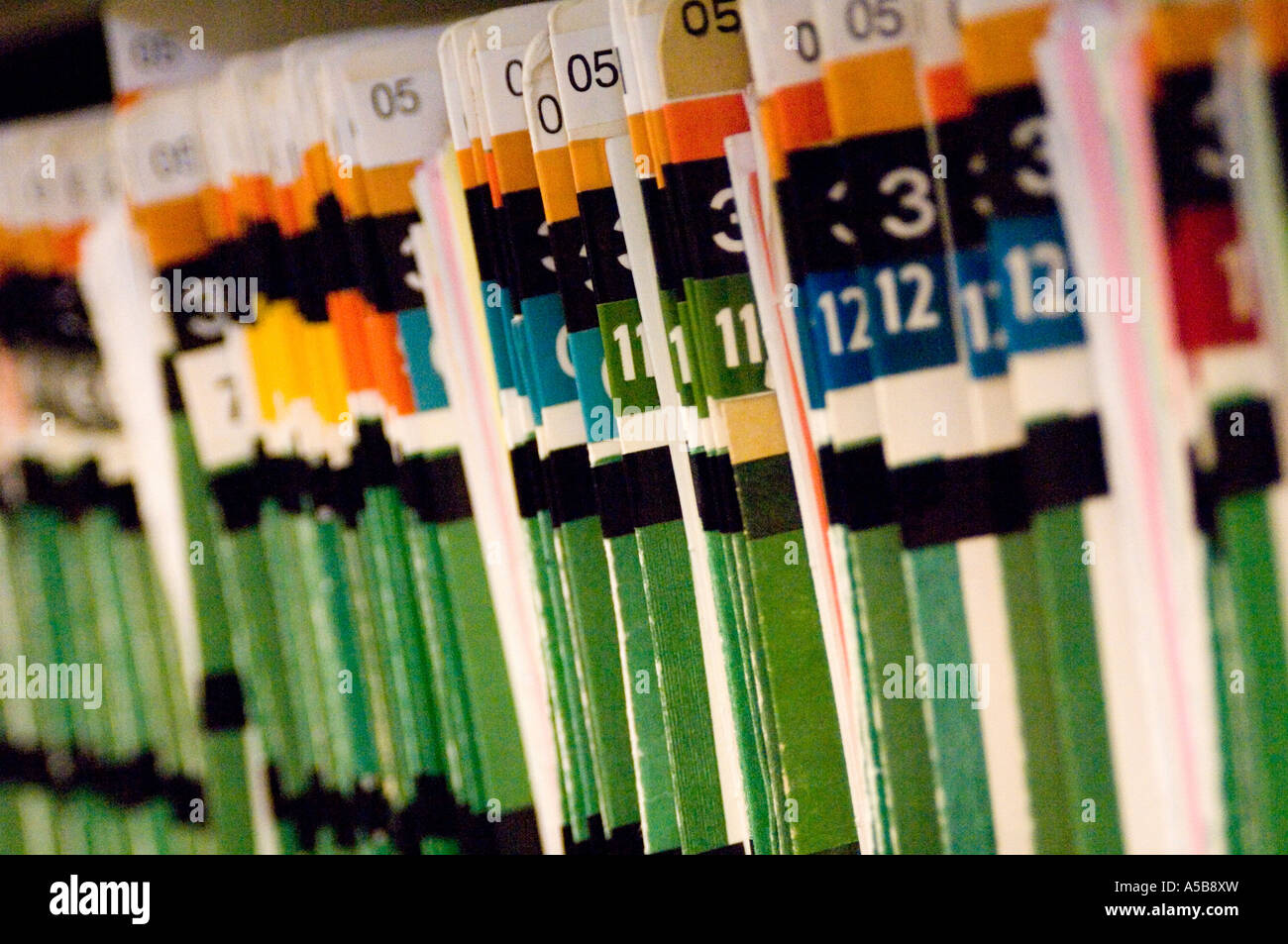 Hospital patient files Stock Photo - Alamy