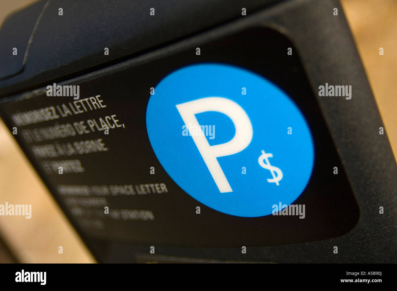 French parking meter Stock Photo - Alamy