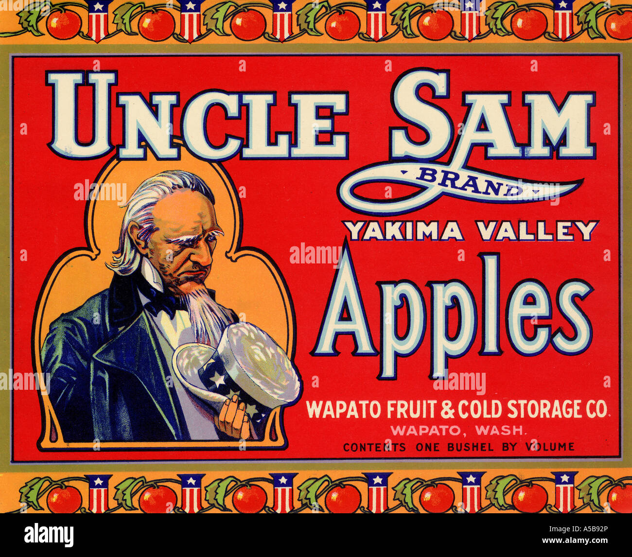 Uncle Sam Apples Stock Photo - Alamy