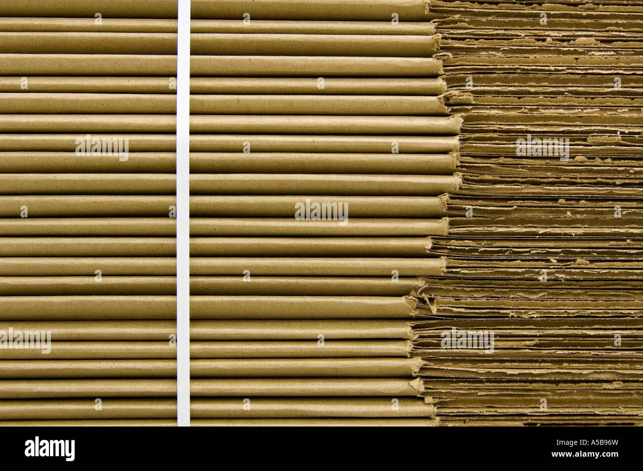Stack of corrugated cardboard Stock Photo - Alamy