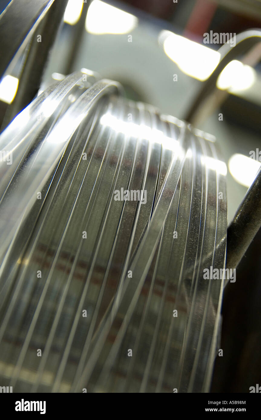 Industrial metal strapping on spool Stock Photo - Alamy