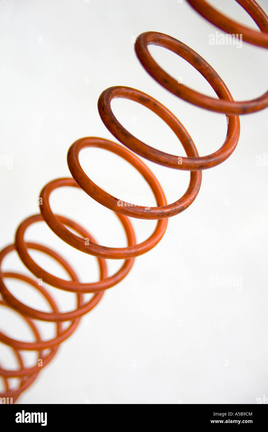 Circular spring like air hose Stock Photo - Alamy