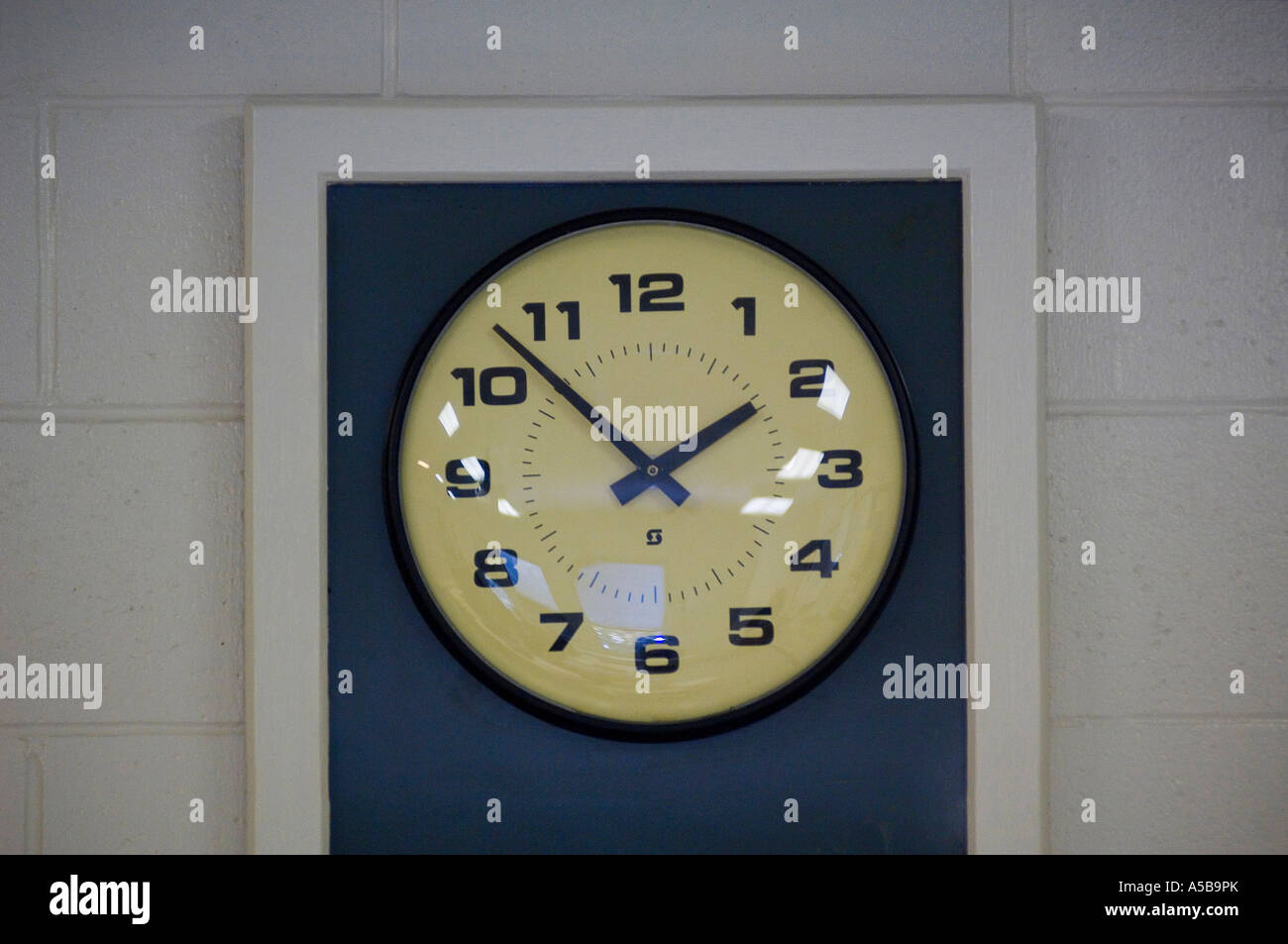 Industrial retro wall clock Stock Photo - Alamy