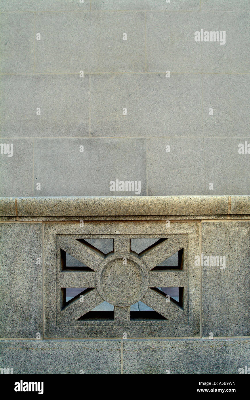 Stone railing, architectural detail, Bank of Canada, Ottawa Stock Photo ...