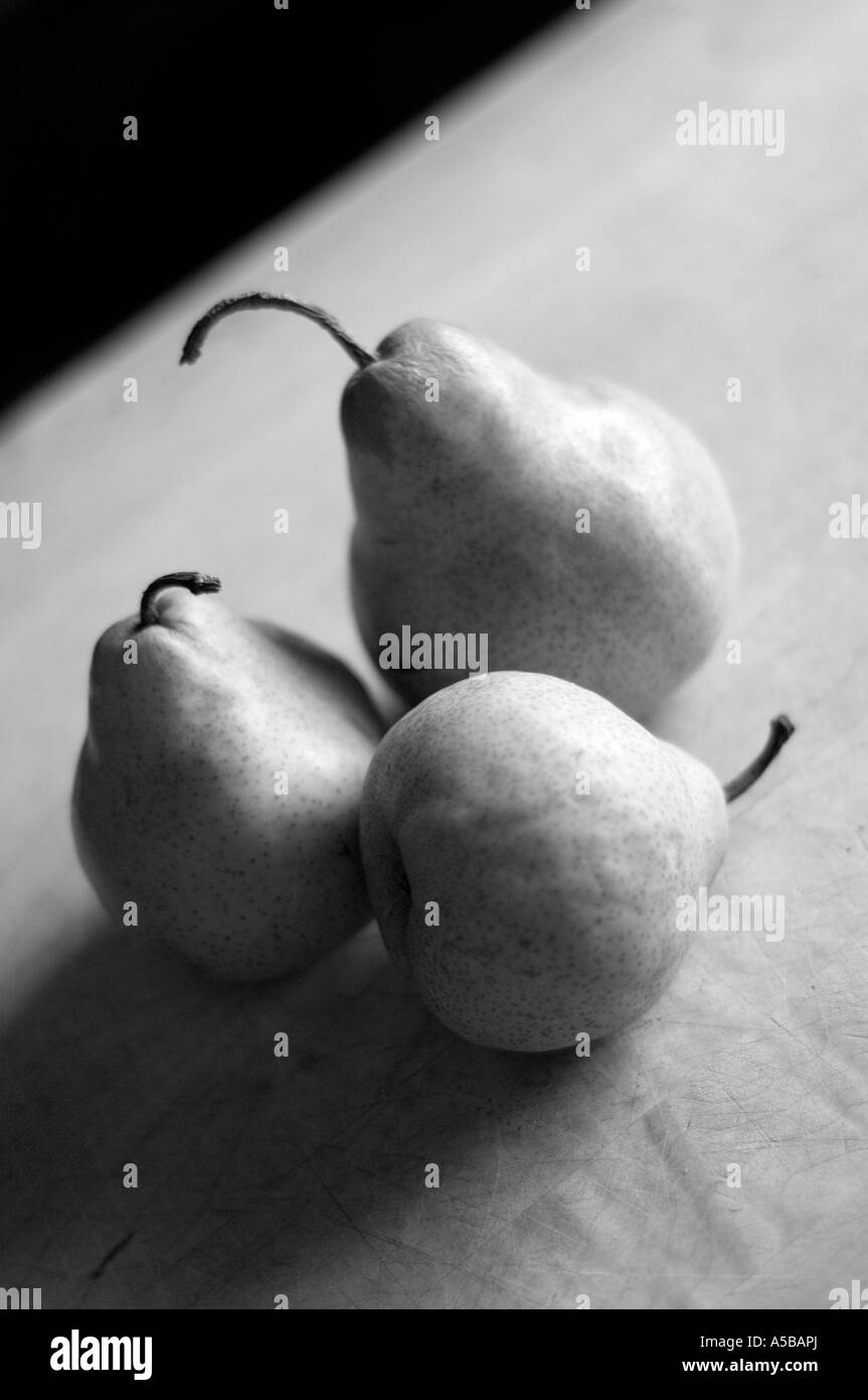 Pears three Black and White Stock Photos & Images - Alamy