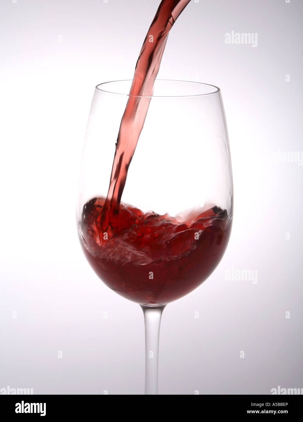 Pouring Red Wine Stock Photo - Alamy