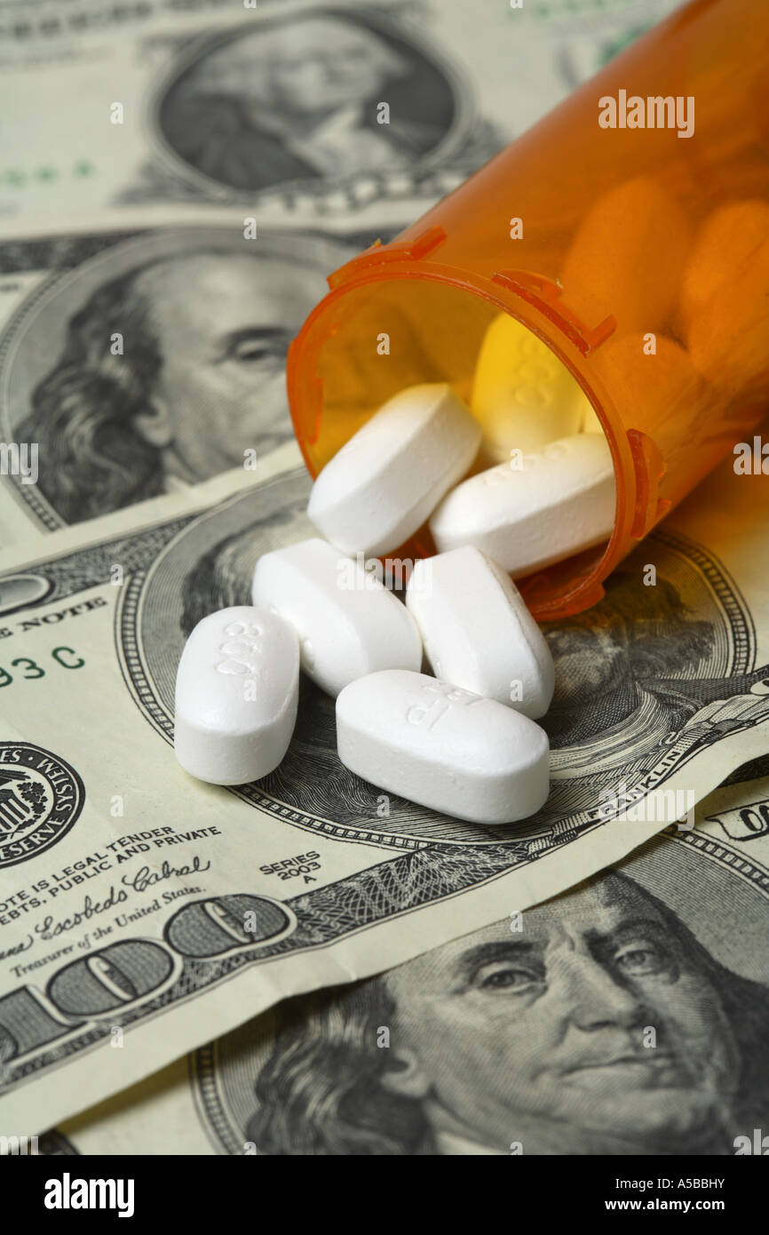 Prescription bottle dollar hi-res stock photography and images - Alamy