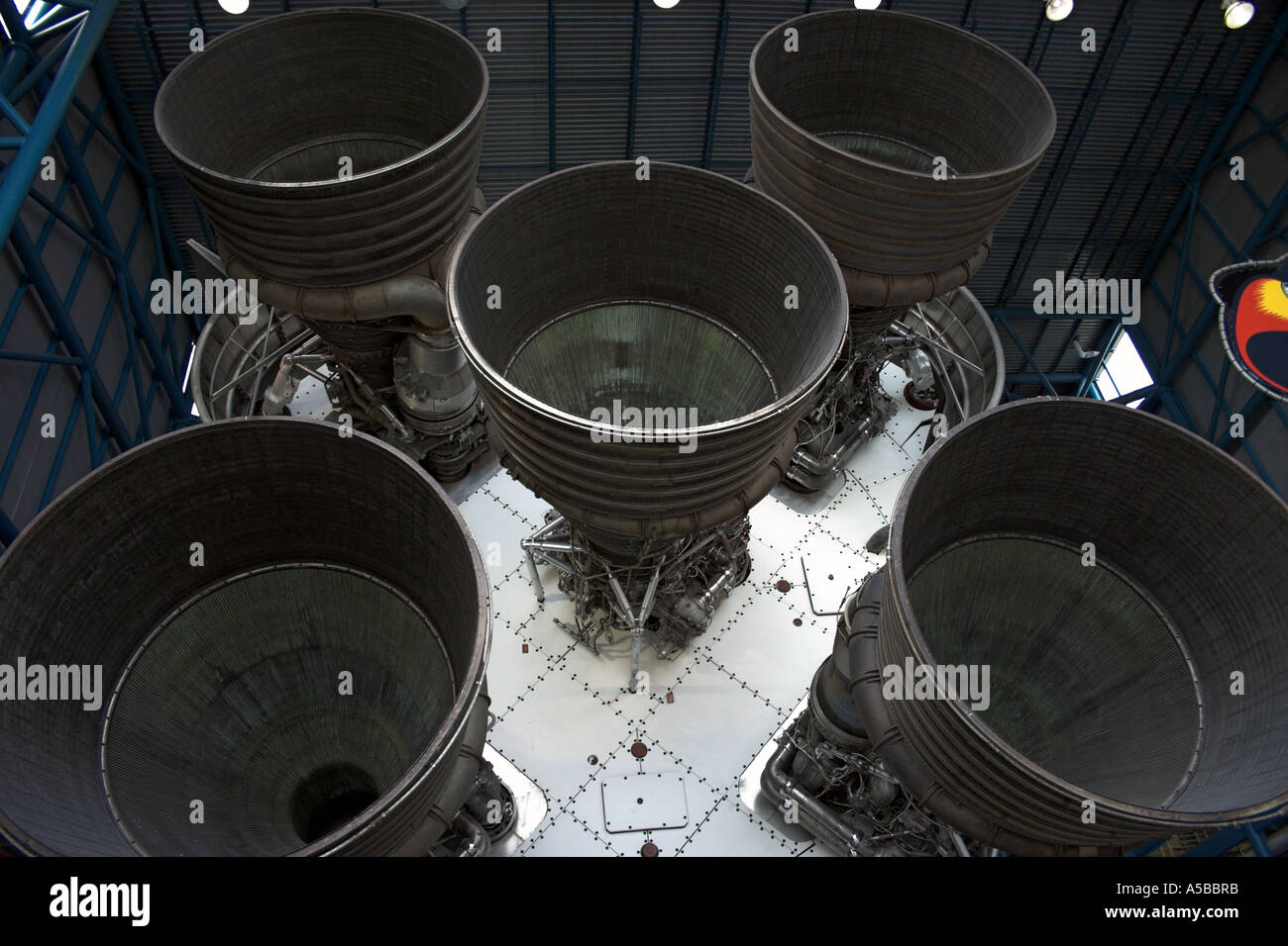 Saturn V, First Stage Rocket Engines, Kennedy Space Center, Florida ...