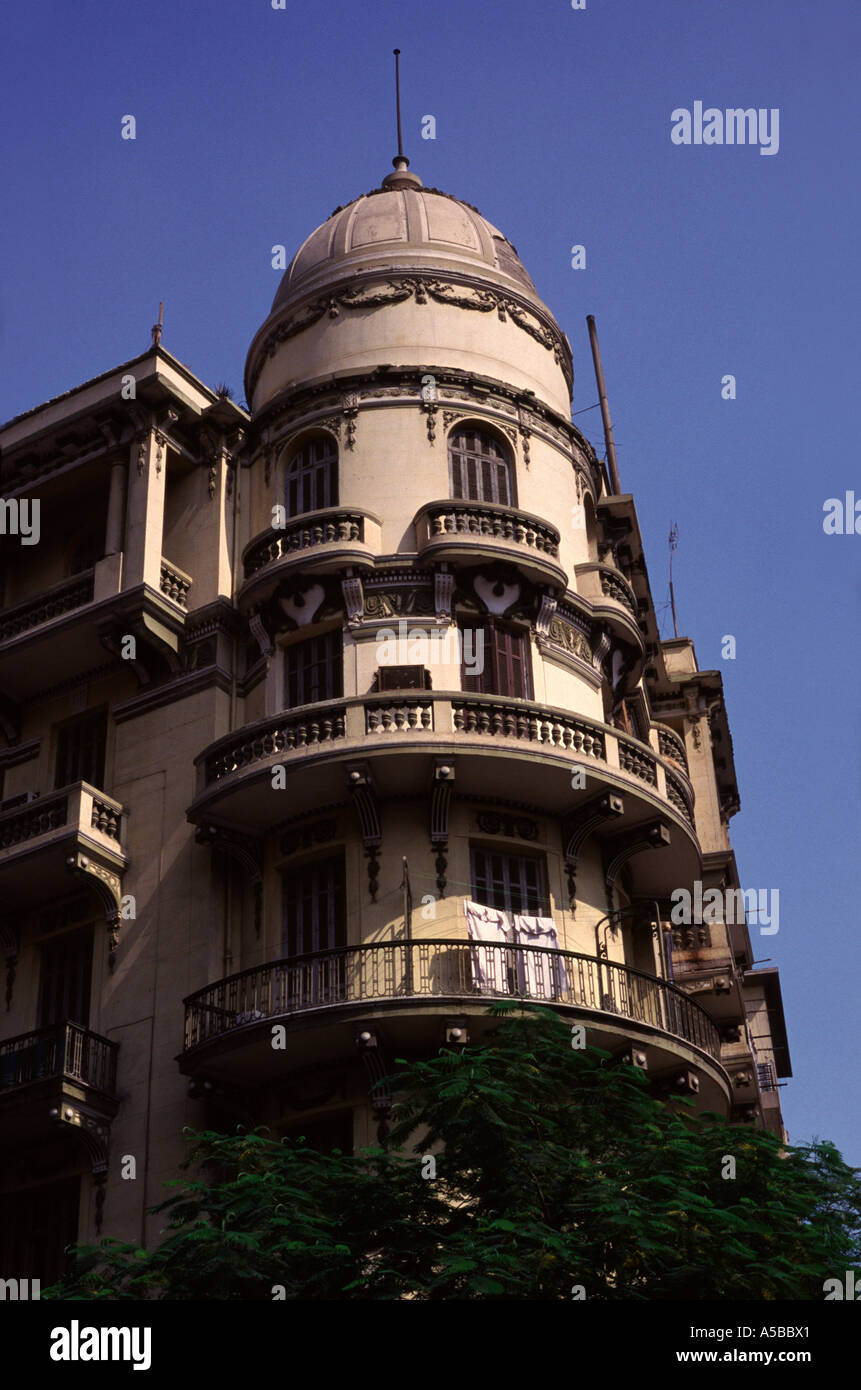 Facade of a building in typical Parisian style architecture in ...